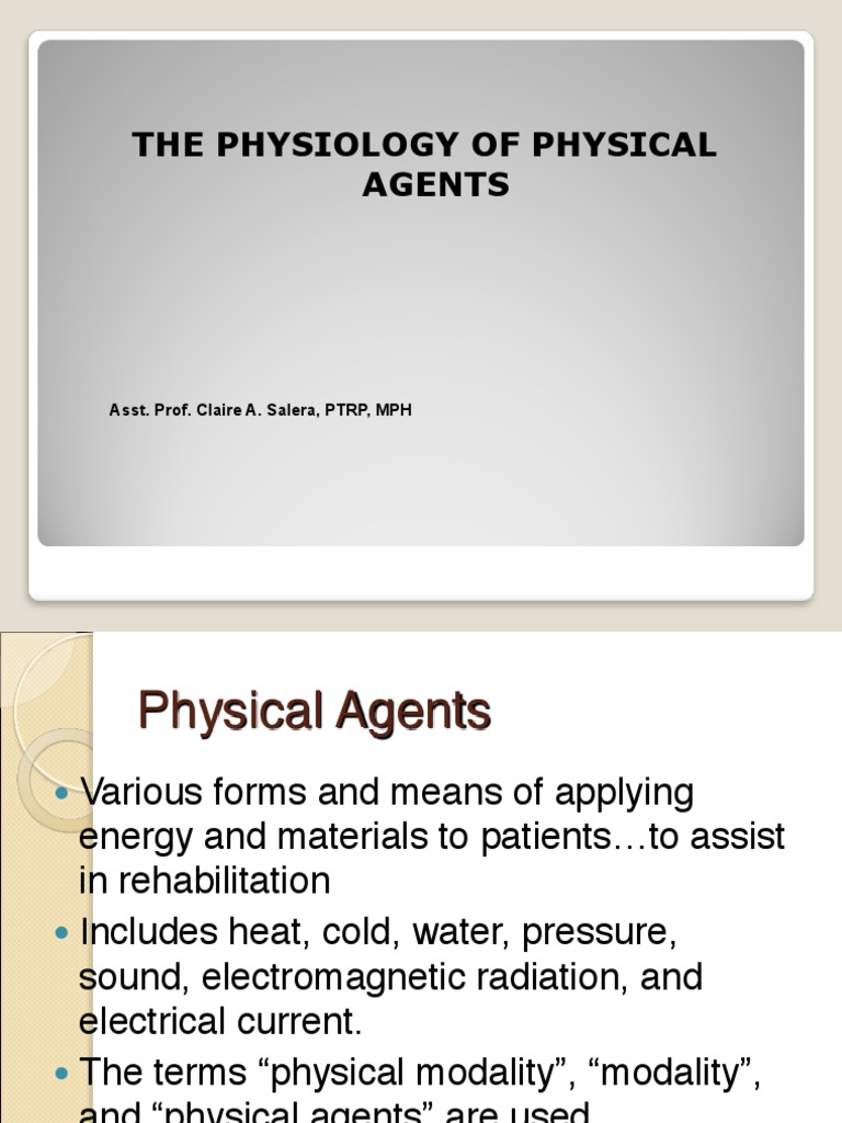 Introduction To Physical Agents | PDF | Healing | Wound Healing