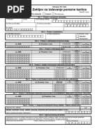 JS3120-Prijava Odjava Lica Osiguranih U Odredjenim Okolnostima | PDF