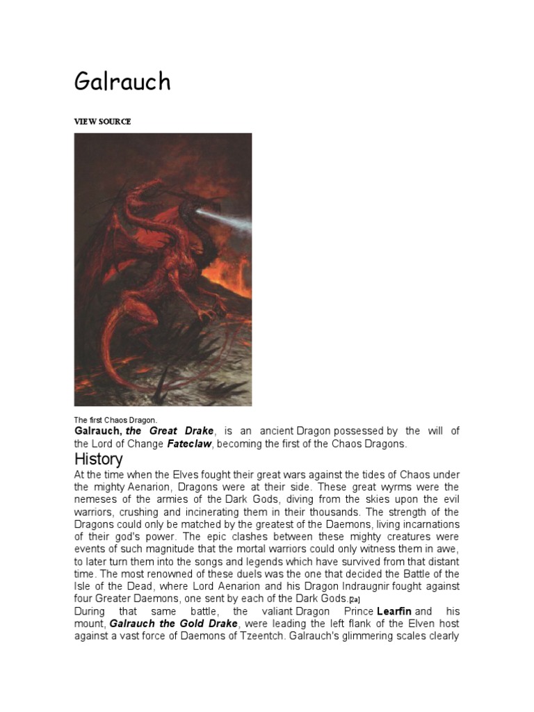 Galrauch | PDF | Dragon | Fantasy