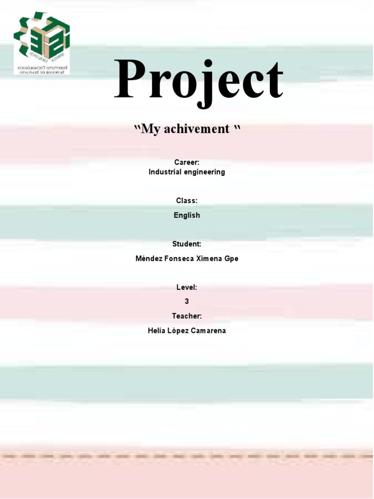 Project: "My Achivement " | PDF | Career & Growth | Language Arts ...