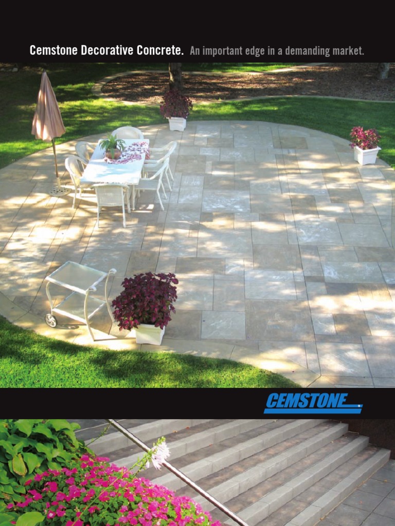 Cemstone Decorative Concrete | PDF | Concrete | Structural Engineering