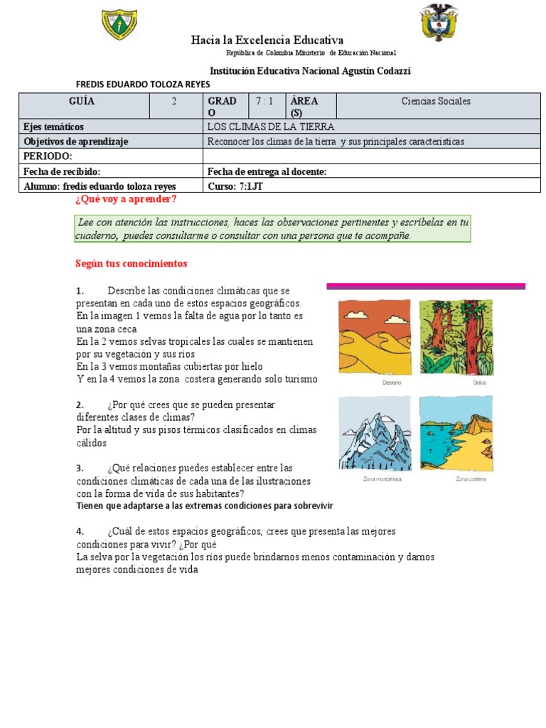 Tipos de Climas | PDF | Clima | Geografía Física