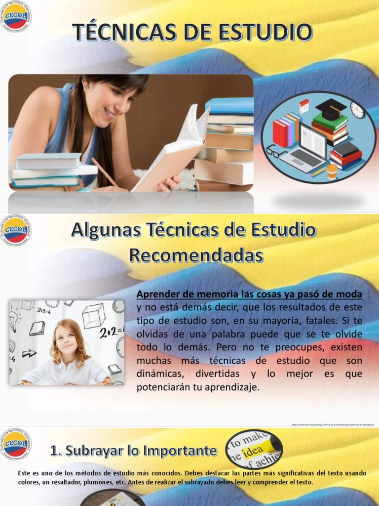 Guía de Técnicas de Estudios | PDF | Aprendizaje | Habilidades de estudio