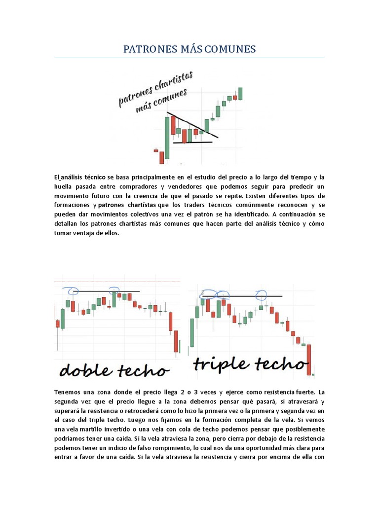 Patrones Chartistas Comunes en Trading | PDF | Tendencia del mercado