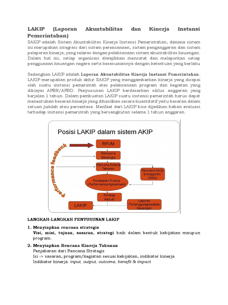 Perbedaan LAKIP dan SAKIP | PDF | Pengelolaan Keuangan & Uang
