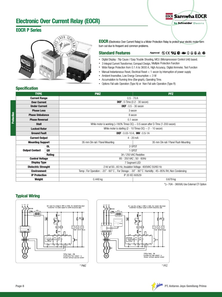 Electronic Over Current Relay (EOCR) | PDF | Relay | Physical Quantities
