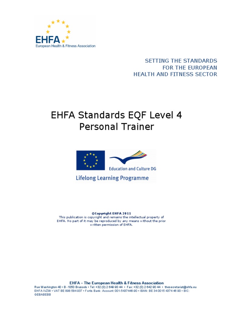 Level 4 Personal Trainer Standards | PDF | Nervous System | Personal ...