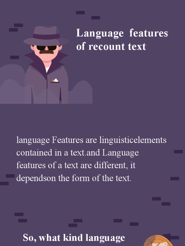 Language Feature of Recount Text | PDF | Semantic Units | Cognitive Science