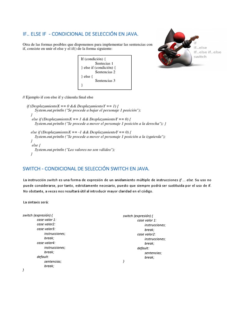 PRG - Q03 2 Condicional Seleccion Switch en Java | PDF | Java (lenguaje ...
