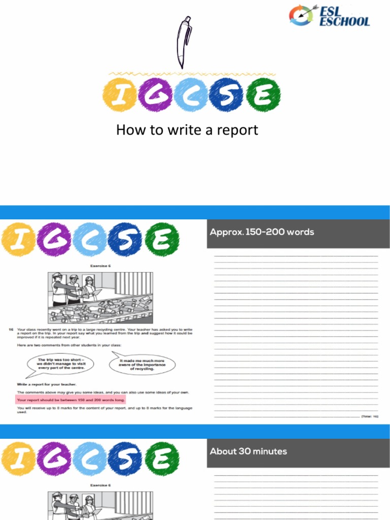 IGCSE ESL Report | PDF