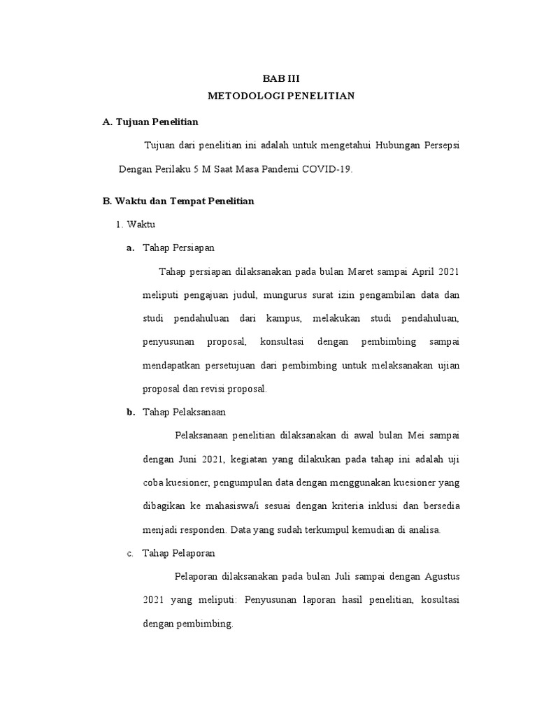 BAB III Proposal | PDF