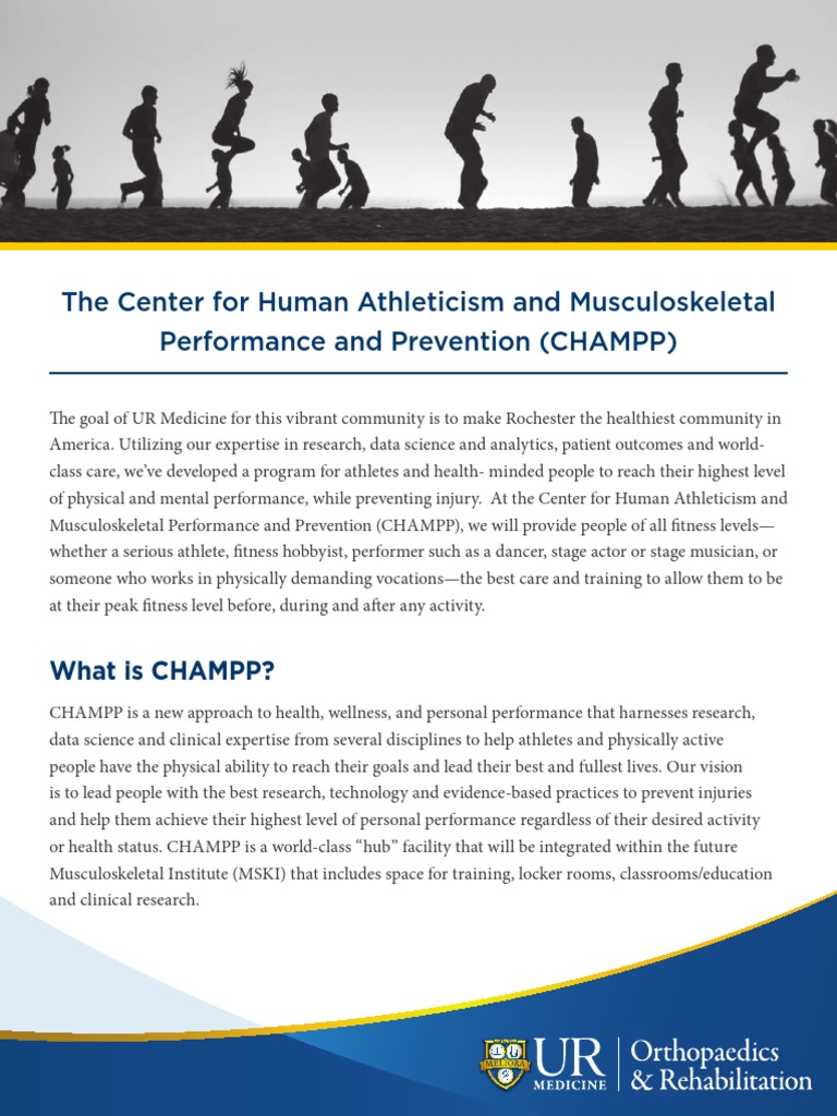 Center For Human Athleticism and Musculoskeletal Performance and ...