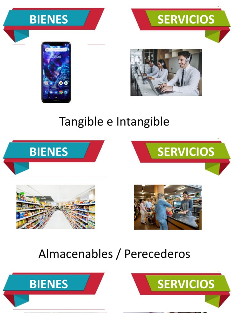 La distinción entre bienes tangibles e intangibles y servicios ...