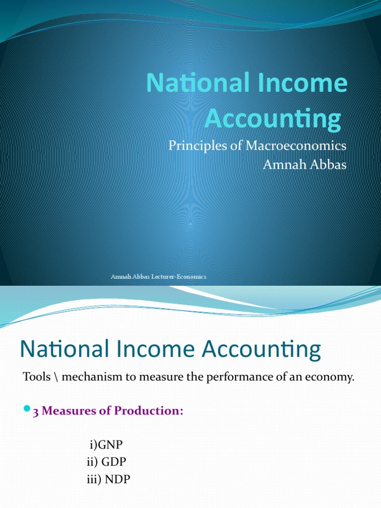 National Income Accounting 2 | PDF | National Income And Product ...