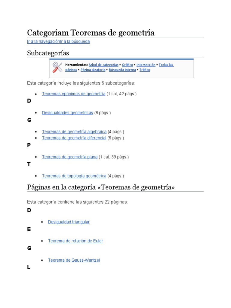 Teoremas de Geometría Esenciales | PDF | Geometría | Geometría Elemental