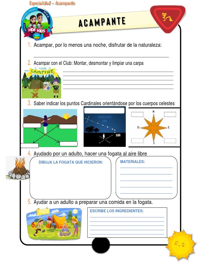 Actividades de Acampada para Niños | PDF