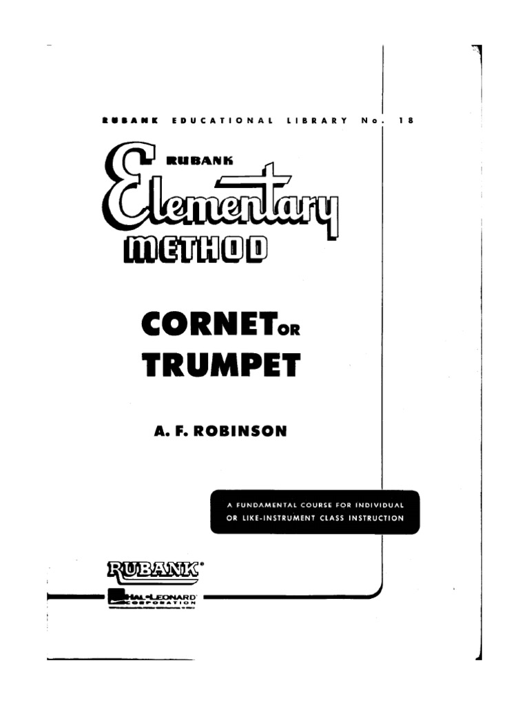 4 Rubank Elementary Method For Trumpet | PDF