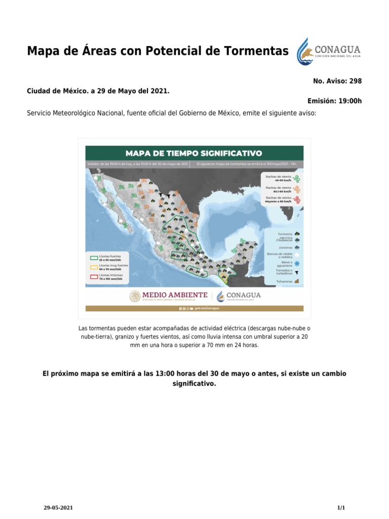 Mapa de Áreas Tormentas | PDF