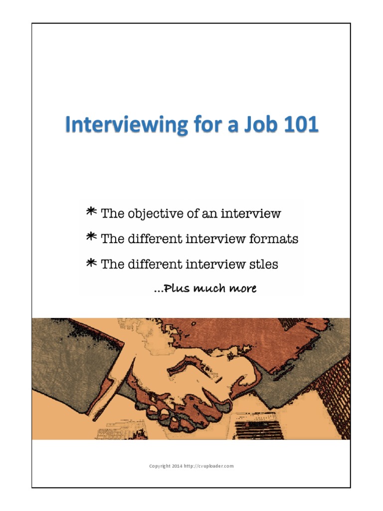 Interviewing For A Job 101 | PDF | Interview | Communication