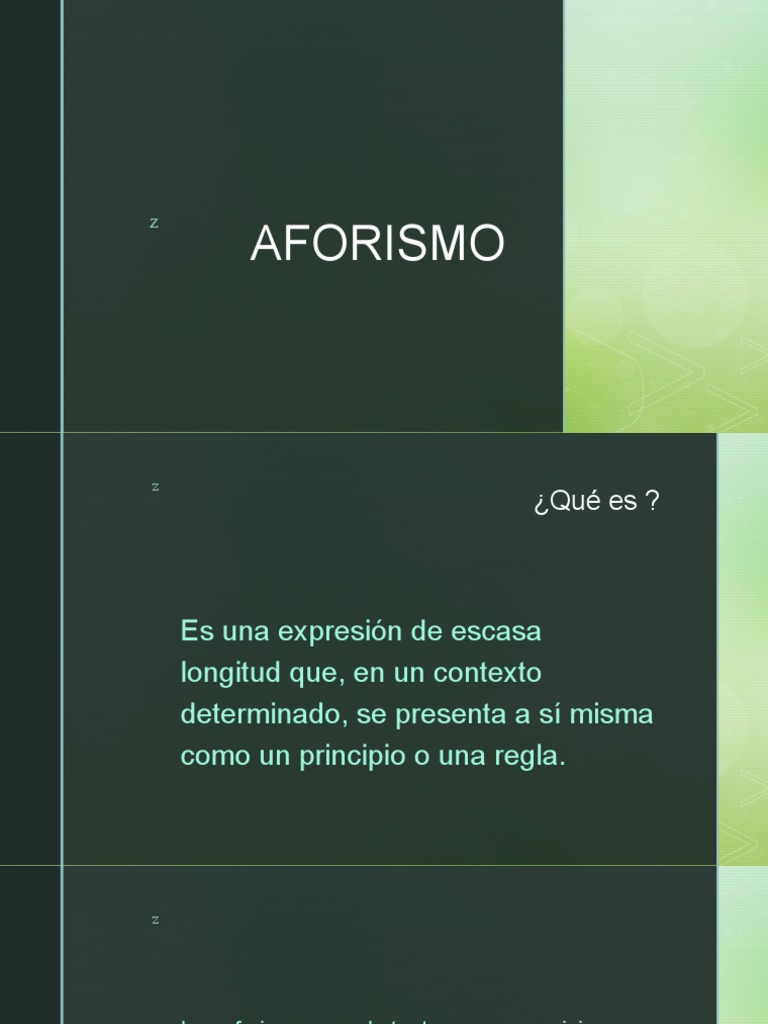 Aforismo | PDF