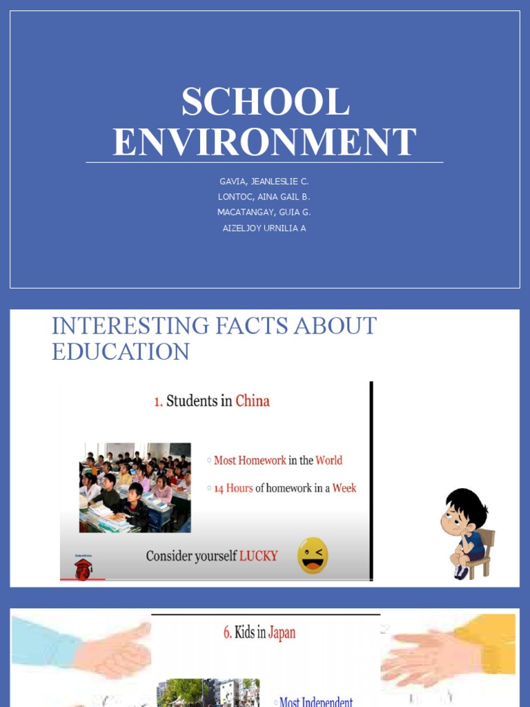 Impact of School Environment on Student Development | PDF | Classroom ...