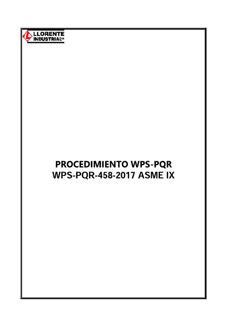 Wps PQR 6g | PDF