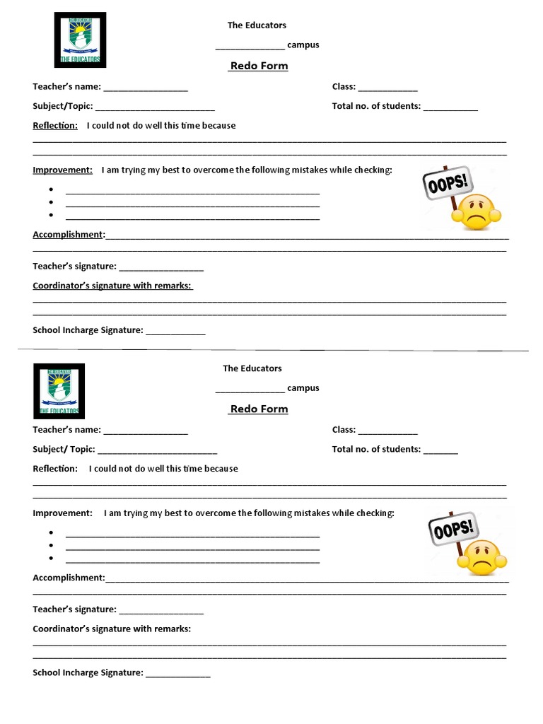 Reflecting on Teaching Performance and Setting Goals for Improvement: A ...