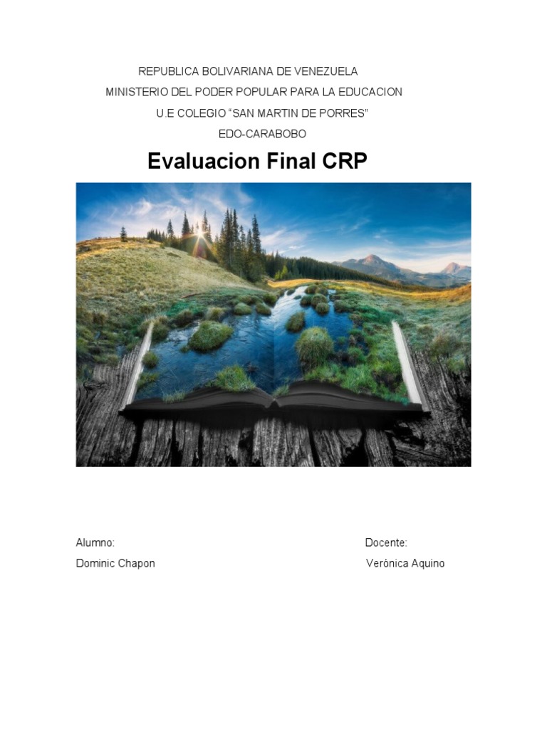 Evalucion Final de CRP | PDF | Turismo | Venezuela