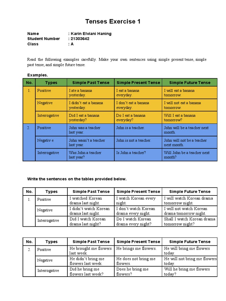 English Practicum Assignment | PDF | Grammatical Tense | Grammar