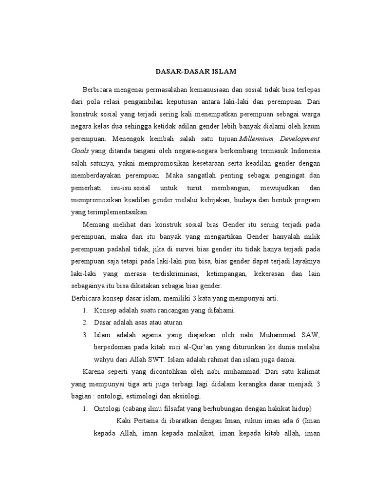 Dasar-Dasar Islam Sig | PDF