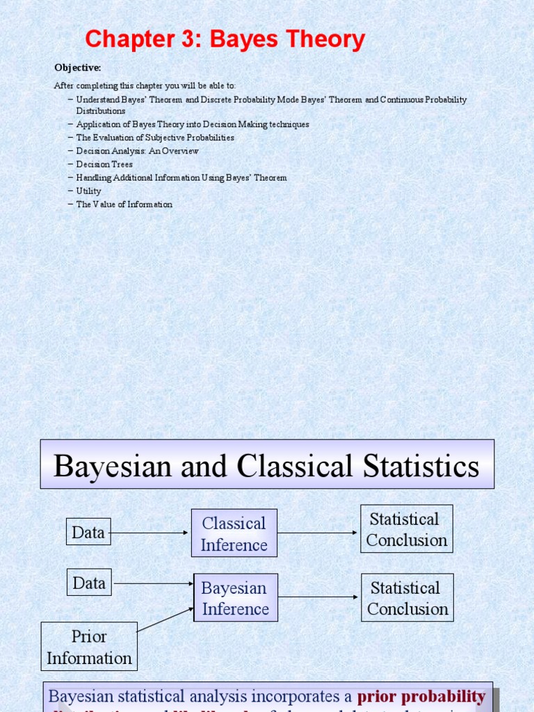 Chapter 3: Bayes Theory: Objective | PDF | Bayesian Inference | Statistical Inference