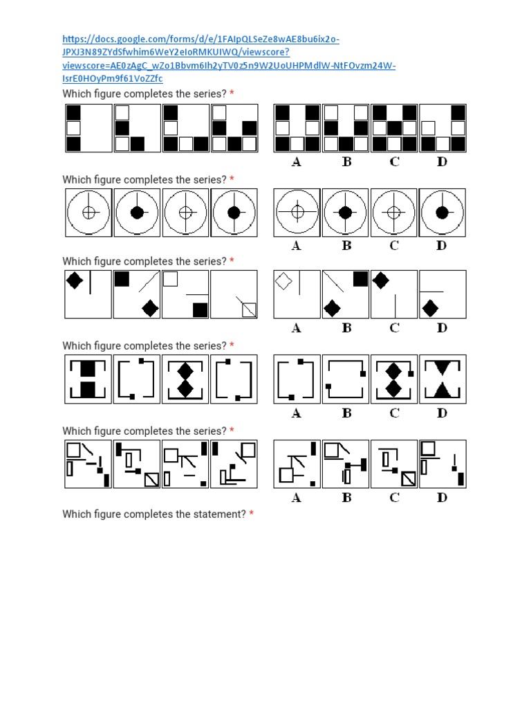 ABSTRACT Nonverbal REASONING TEST | PDF | Geometry