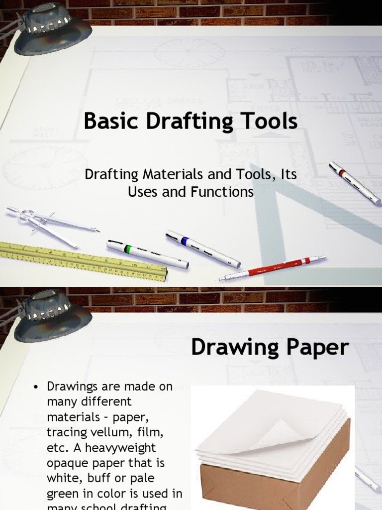 Essential Drafting Tools and Care Guide | PDF | Home & Garden