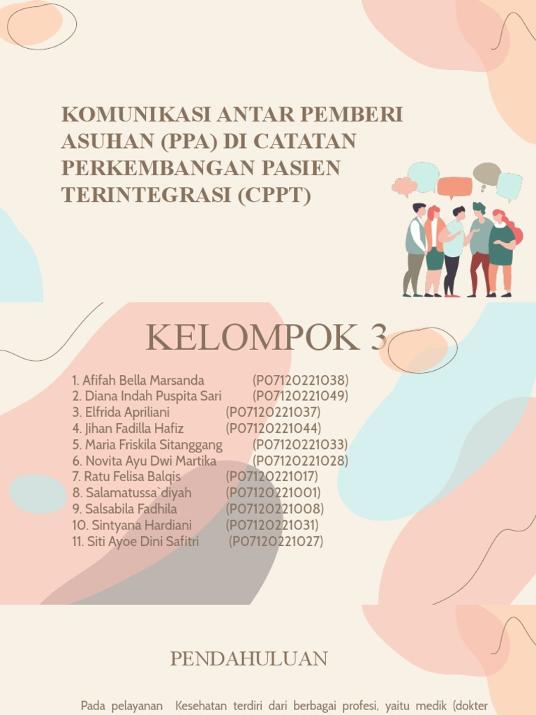 Komunikasi Ppa&Cppt. Kel 3 | PDF | Sains & Matematika
