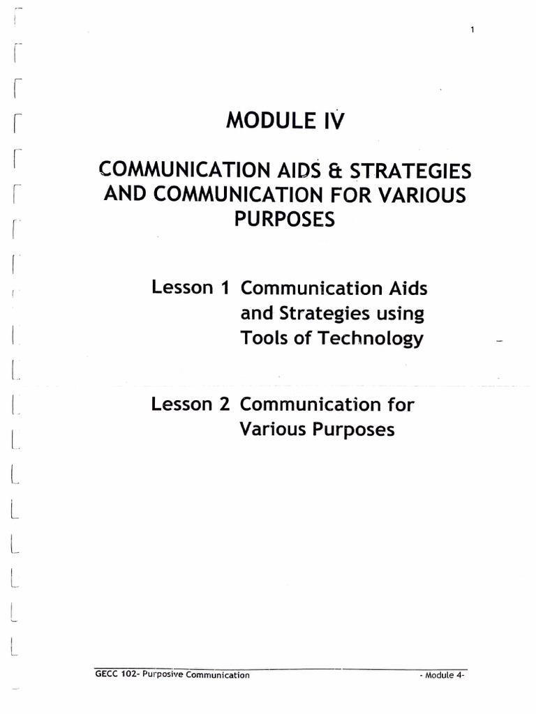 GECC 102 Purposive Communication Module 4 | PDF