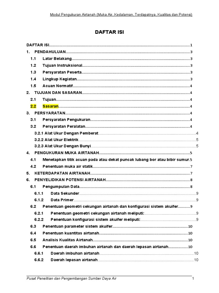 Modul Pengukuran Air Tanah (Ryan) | PDF | Teknologi & Rekayasa