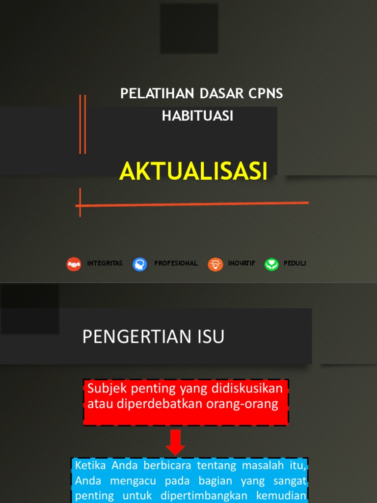 Pengertian Isu | PDF | Karier & Perkembangan
