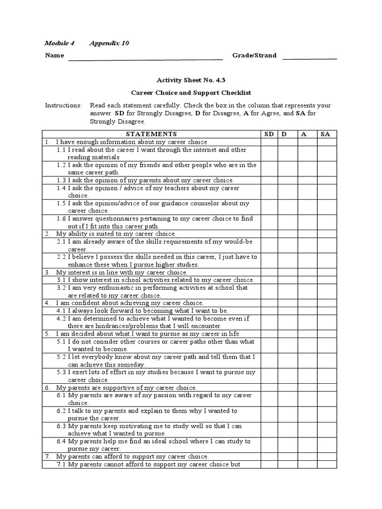 Module 4 Appendix 10 | PDF | Cognition | Behavior Modification