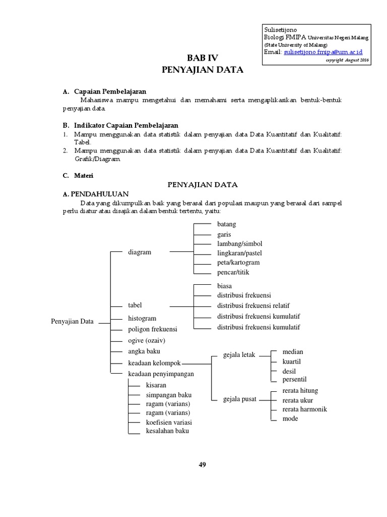 BAB 4 Penyajian Data | PDF