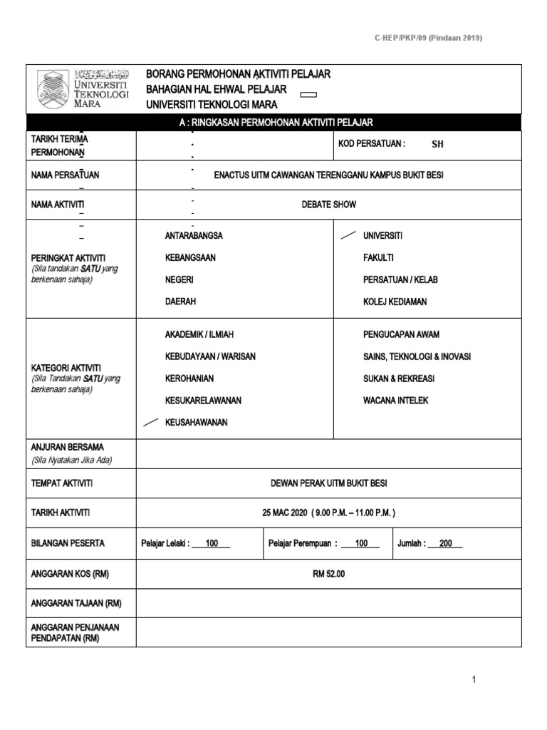 Borang C Baru | Pdf