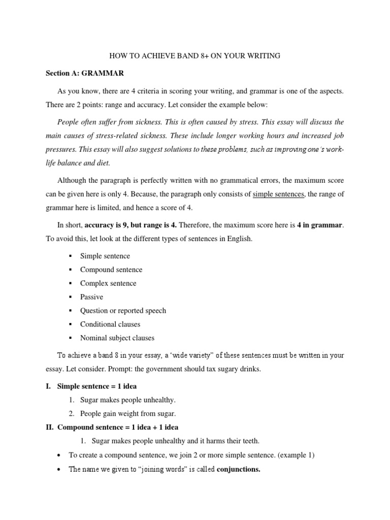 Mastering Sentence Structures for IELTS | PDF | Sentence (Linguistics ...