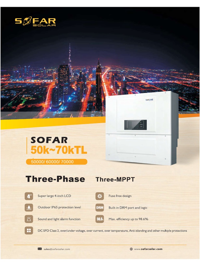 Datasheet Sofar 50k | PDF