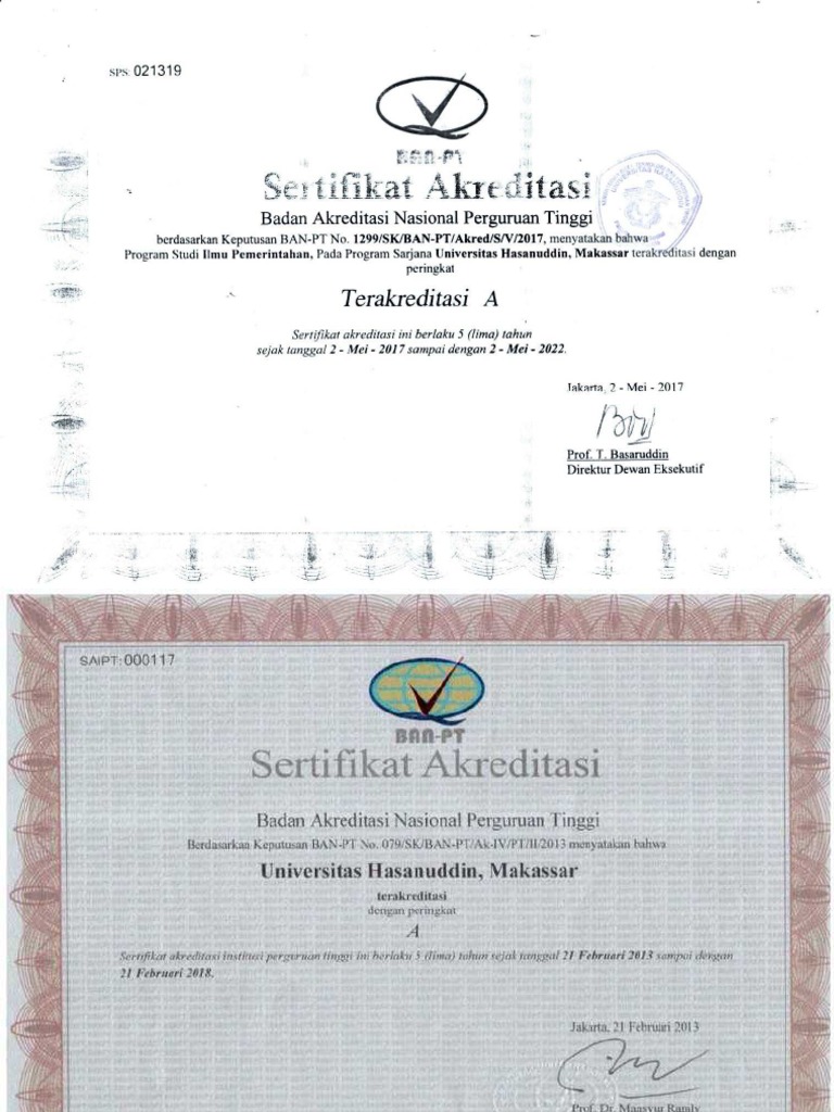 Akreditasi Unhas | PDF