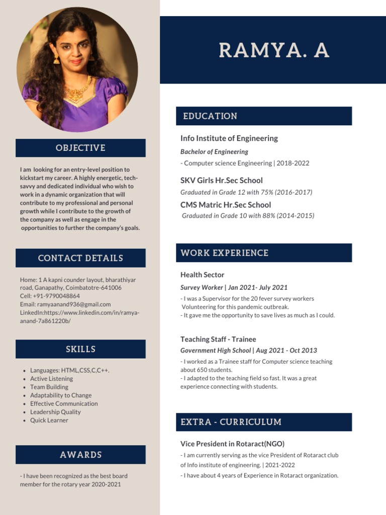 Ramya Resume | PDF | Behavior Modification | Learning