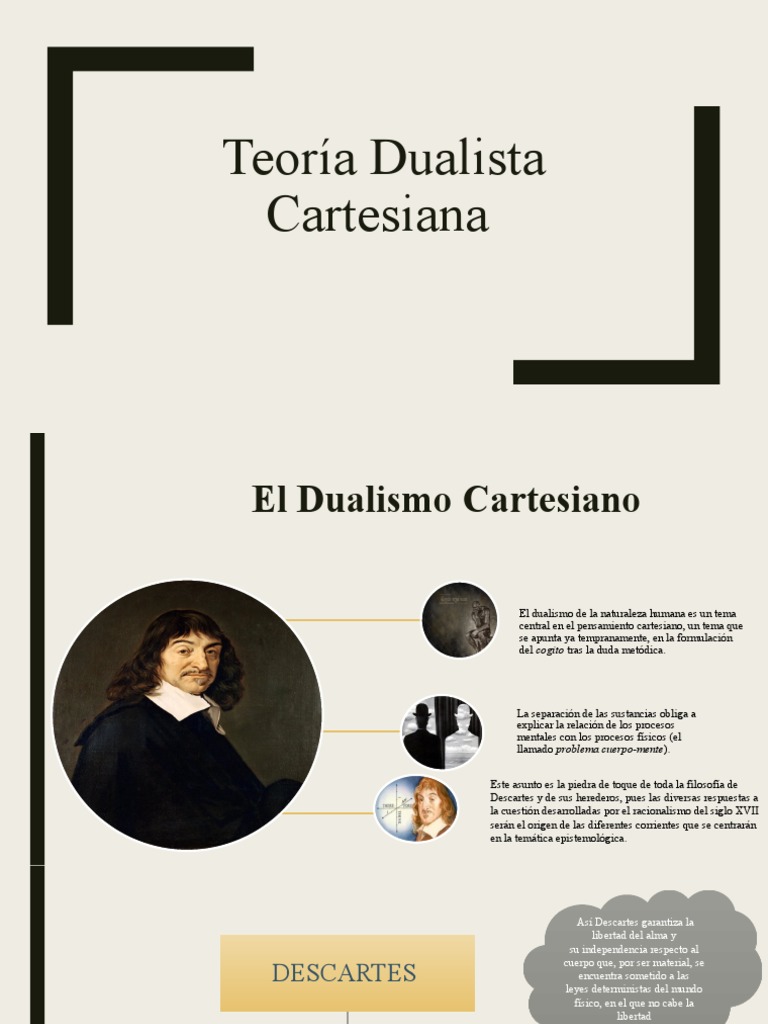 Teoría Dualista Cartesiana | PDF | René Descartes | Teoría de sustancias