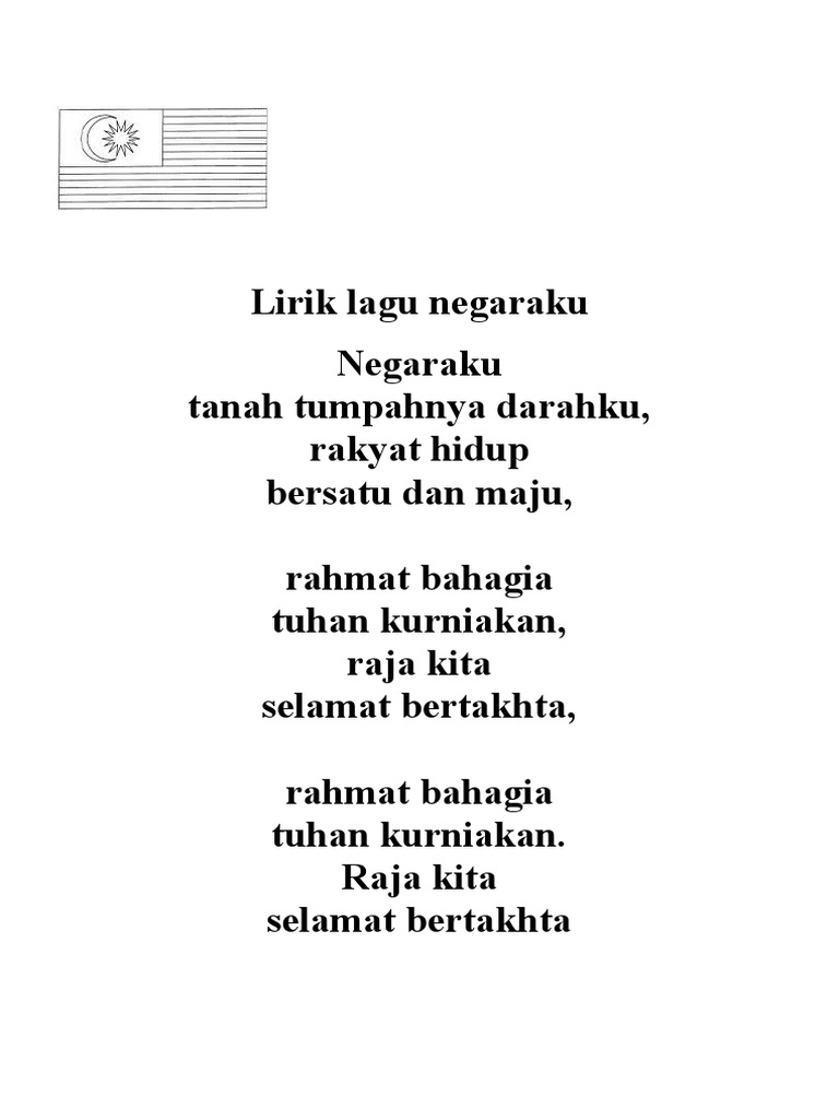 Lirik Lagu Negaraku | PDF