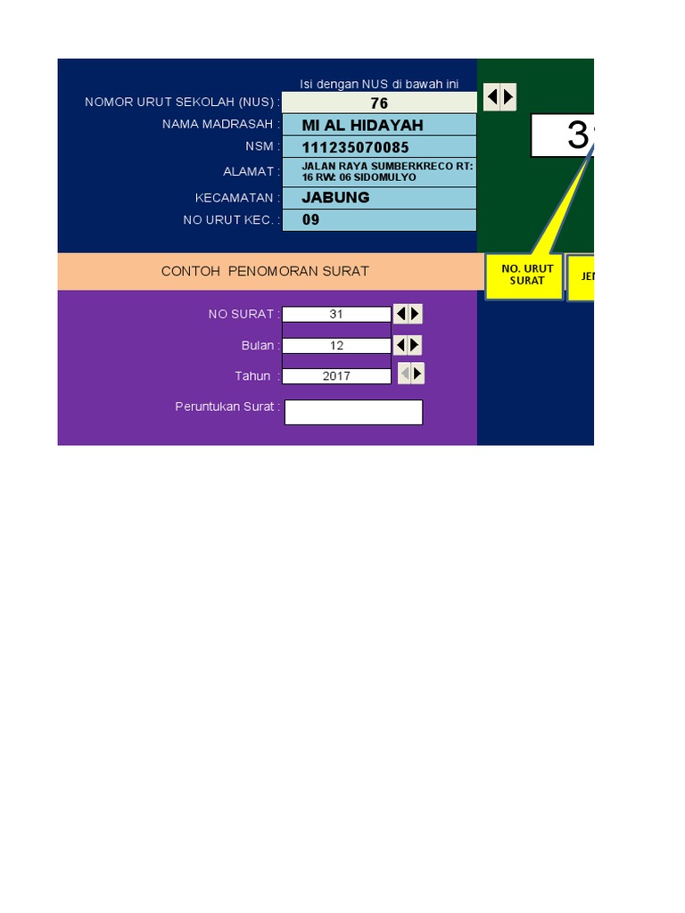 Data MI Mansyaul Huda dan NUS | PDF