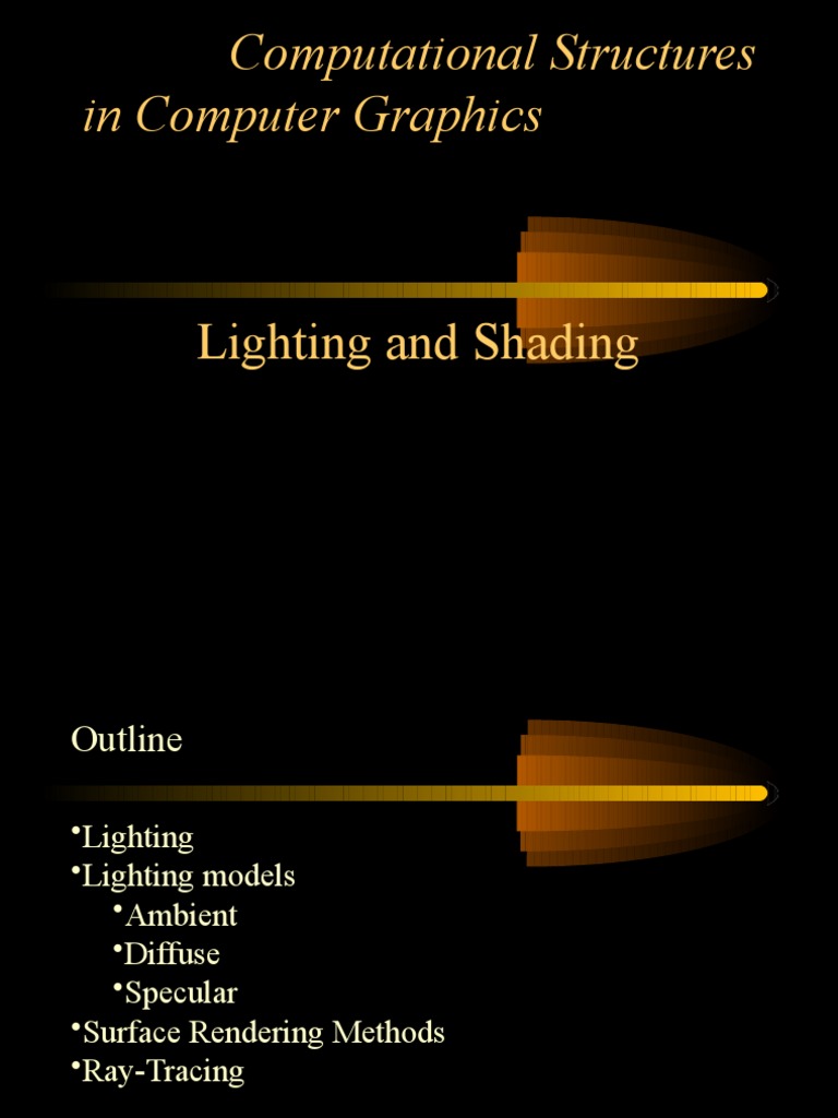 Computational Structures in Computer Graphics: Lighting and Shading | PDF | Rendering (Computer ...