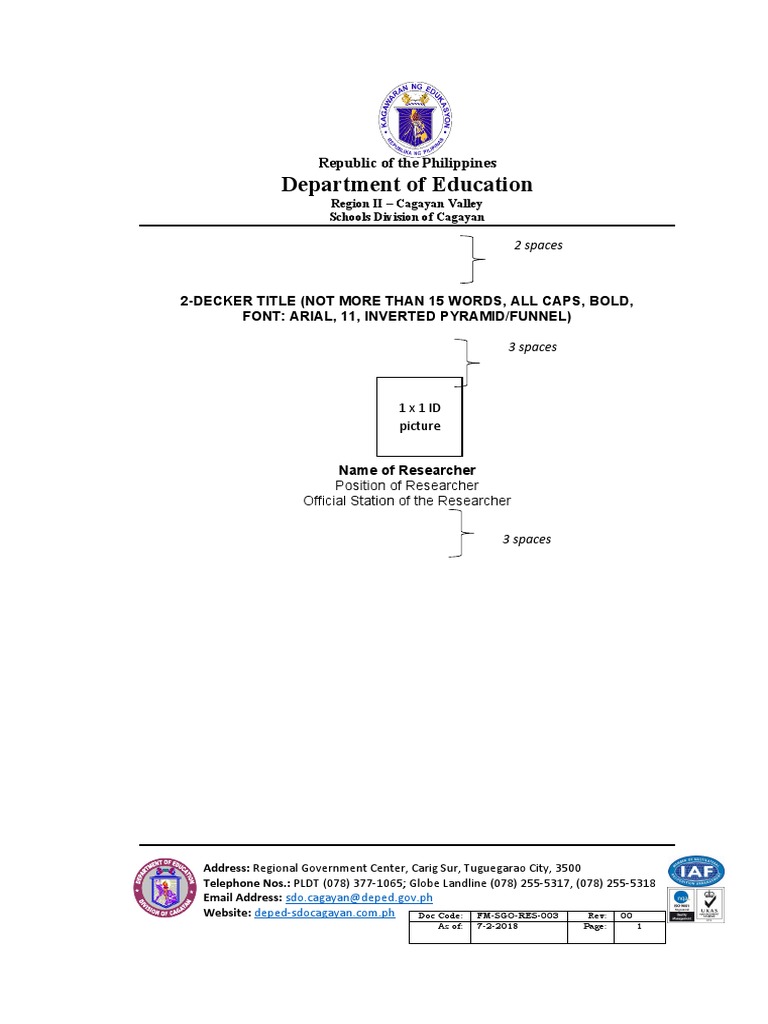 Department of Education: Republic of The Philippines | PDF