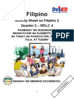Filipino 2 - Q2-M6 Pagpapahayag Ang Sariling Ideya, Damdamin o Reaksyon | PDF